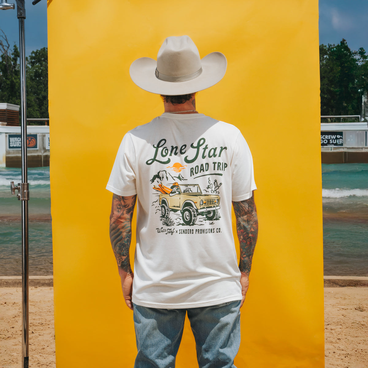 Sendero X Waco Surf Lone Star Road Trip T-Shirt – Sendero Provisions Co.