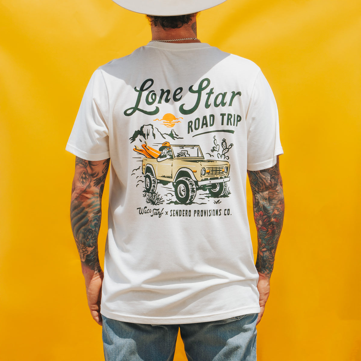 Sendero X Waco Surf Lone Star Road Trip T-Shirt – Sendero Provisions Co.