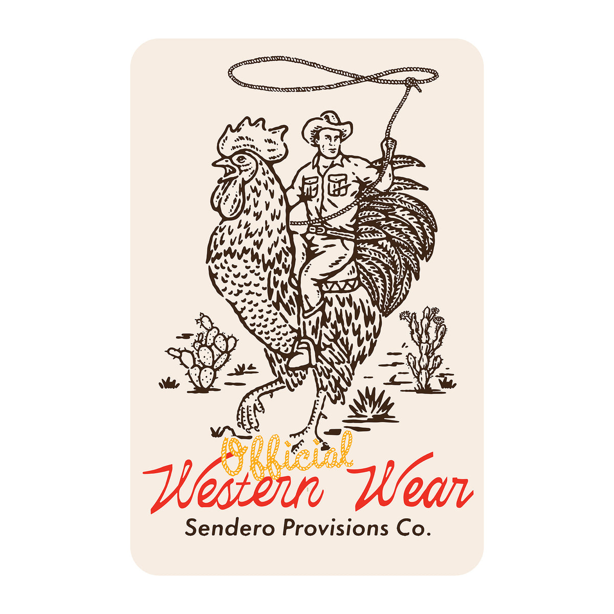Official Western Sticker – Sendero Provisions Co.