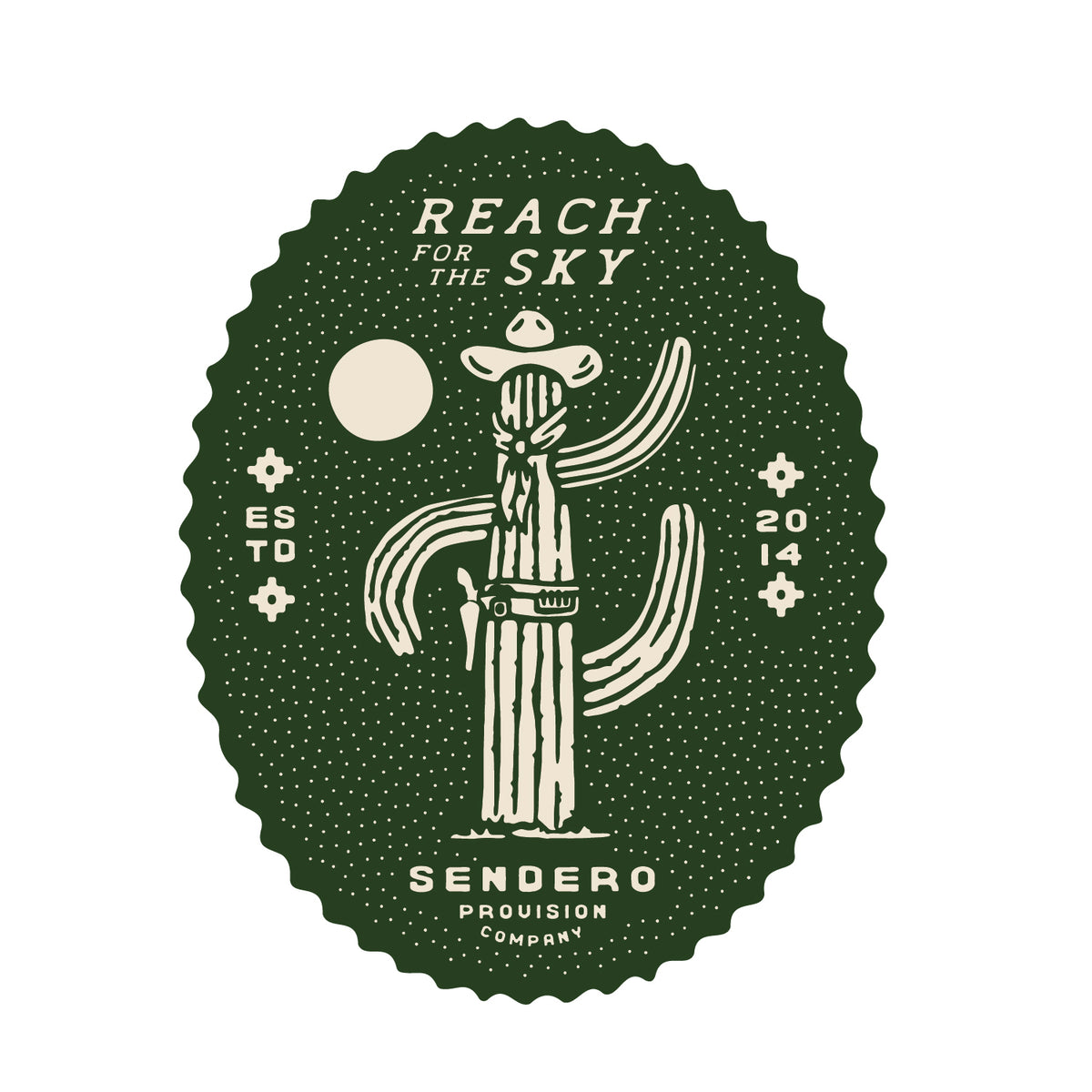 Reach For The Sky Sticker – Sendero Provisions Co.