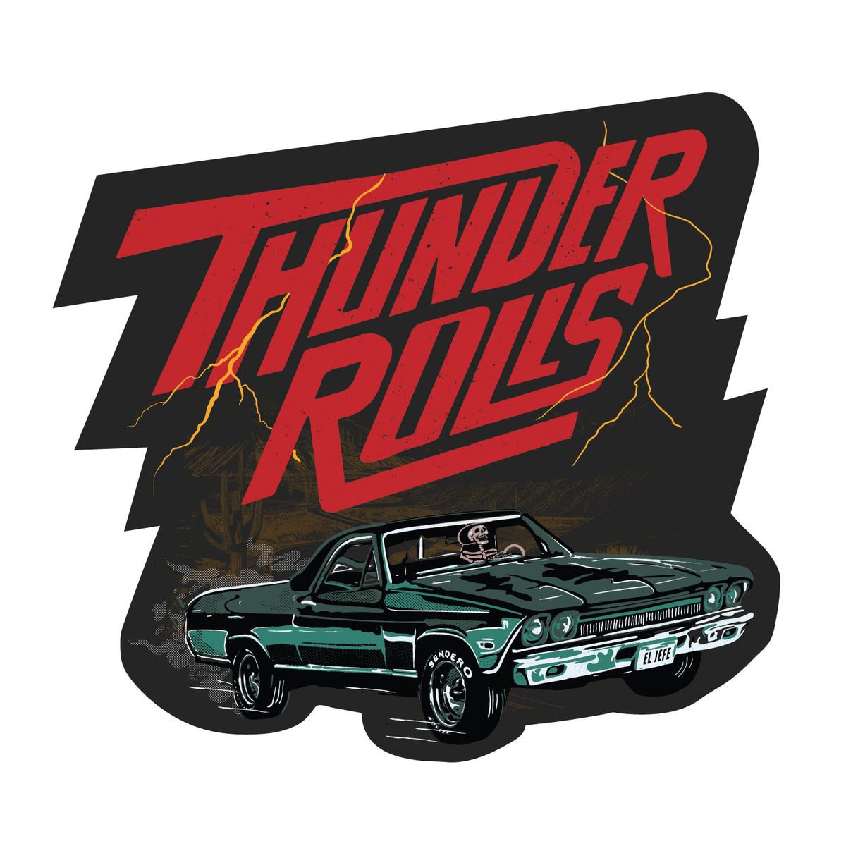Thunder Rolls Sticker – Sendero Provisions Co.