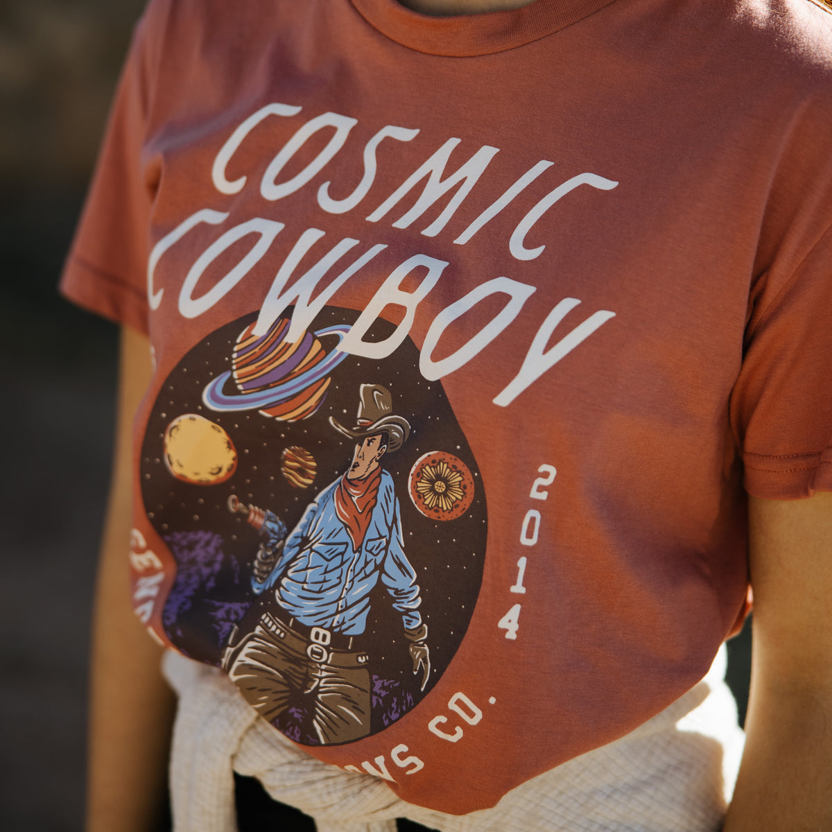 Cosmic Cowboy Boxy Tee – Sendero Provisions Co.