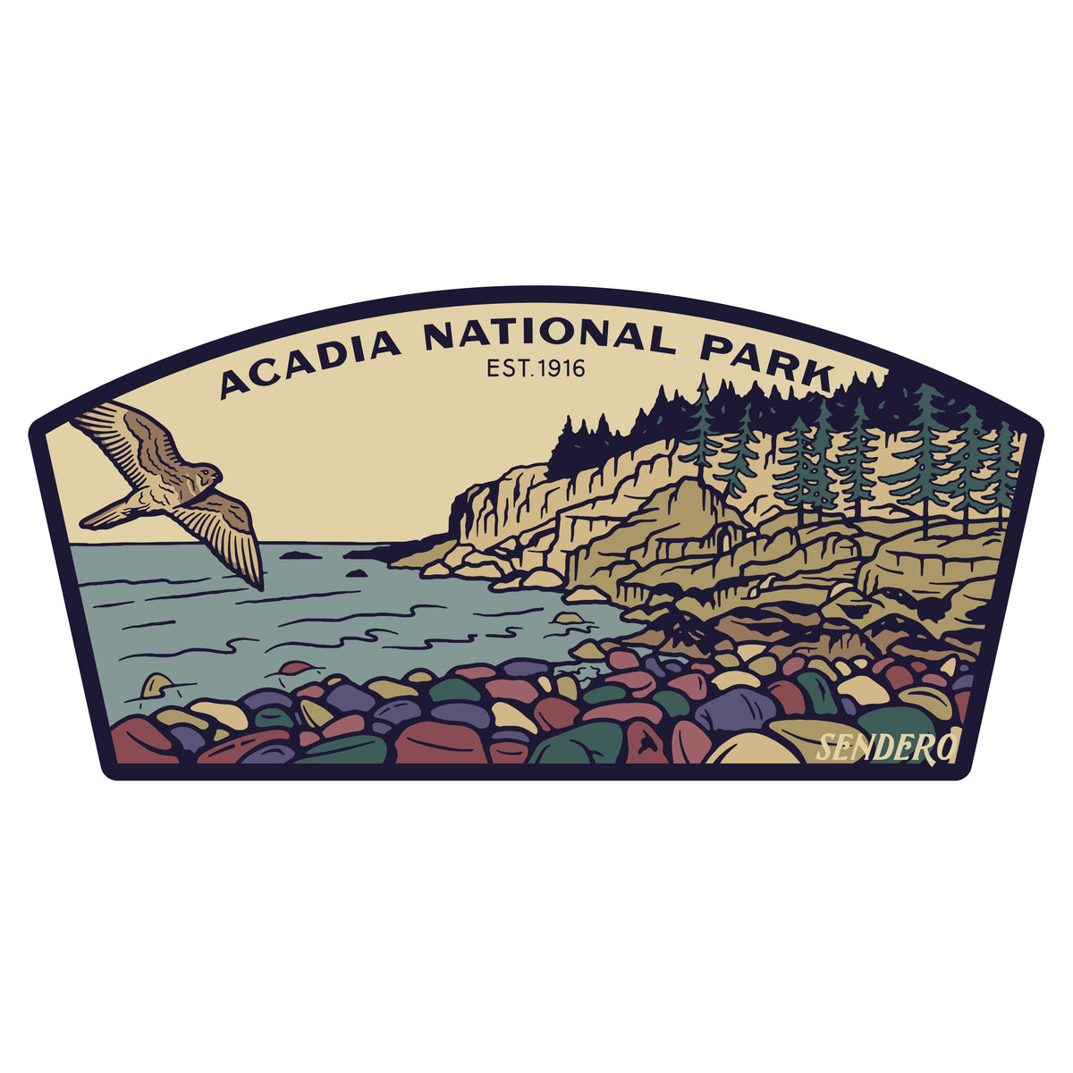 Acadia National Park Sticker – Sendero Provisions Co.
