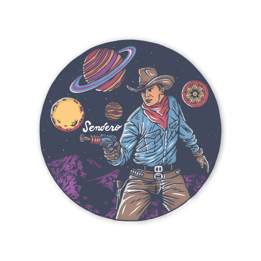 Cosmic Cowboy Sticker – Sendero Provisions Co.